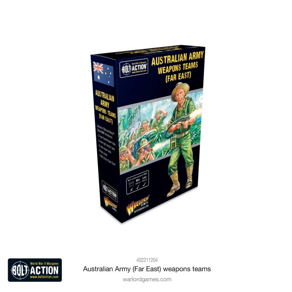 Bolt Action Australian Army (Far East) Weapons Teams — Ironhorse Hobbies