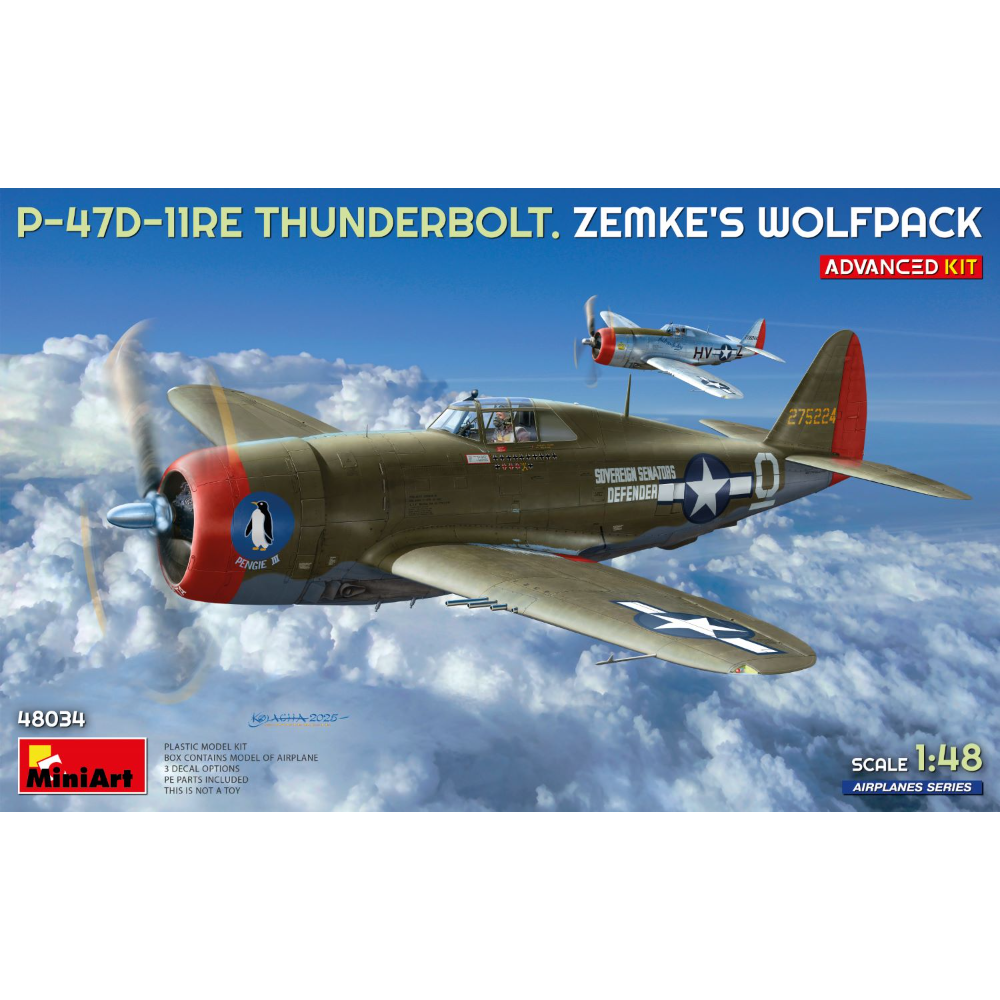 MiniArt 48034 1:48 P-47D-11RE Thunderbolt. Zemke's Wolfpack. Advanced ...