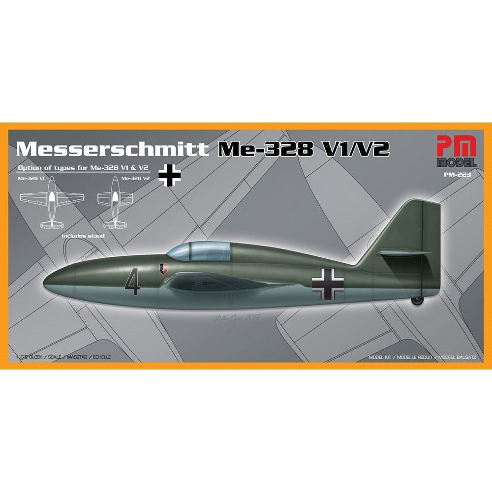 PM Model 223 1:72 German Air Force Messerschmitt Me 328 V1/V2 Prototyp ...