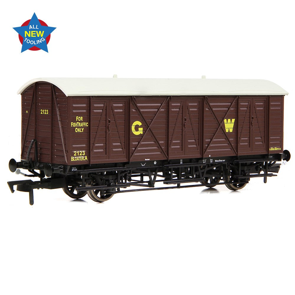 EFE Rail [OO] E87058 GWR 10T 'Bloater A' Fish Van GWR Brown (GW ...
