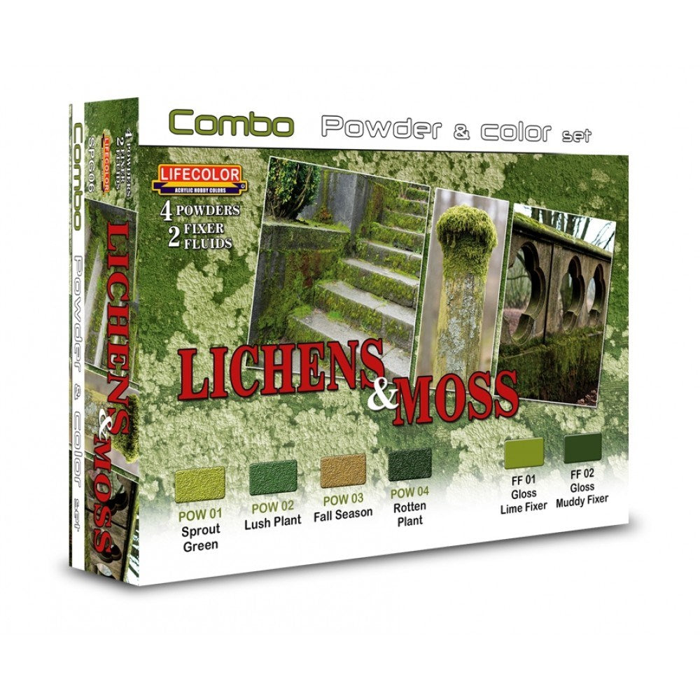 Lifecolor SPG06 Lichens and Moss Combo set#6 (6 pk -22ml) — Ironhorse ...