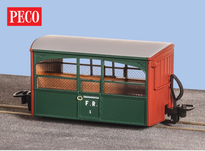 Peco GR-562 OO-9 FR Bug Box Coach 'Col. Stephens' Zoo Car — Ironhorse ...