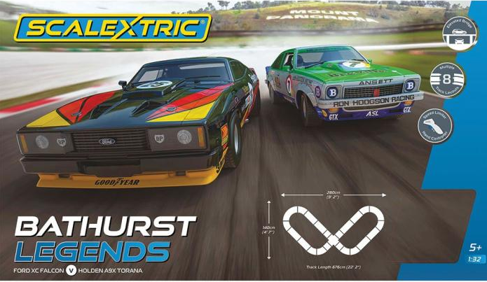 Scalextric C1454 Bathurst Legends Slot Car Set with Holden A9X Torana ...