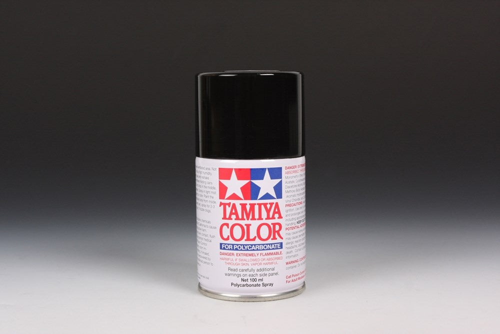 Tamiya PS5 Black - 100ml Polycarbonate Spray Paint — Ironhorse Hobbies