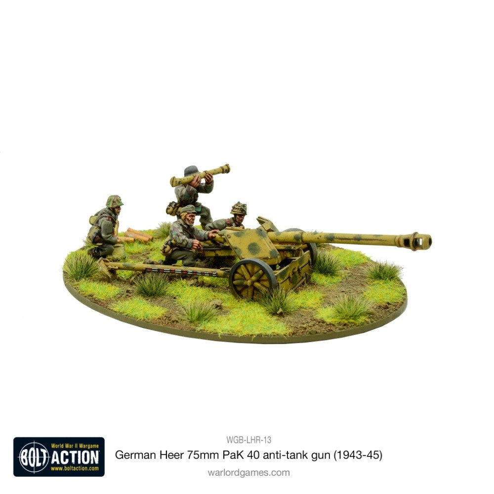 Bolt Action German Heer 75mm PaK 40 anti-tank gun (1943-45) — Ironhorse ...