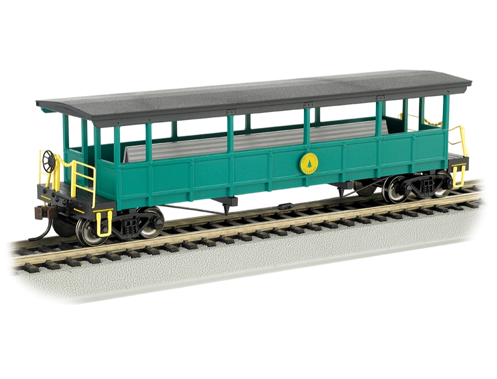 Bachmann USA 17445 [HO] Open-Sided Excursion Car - Cass Scenic Railroa ...
