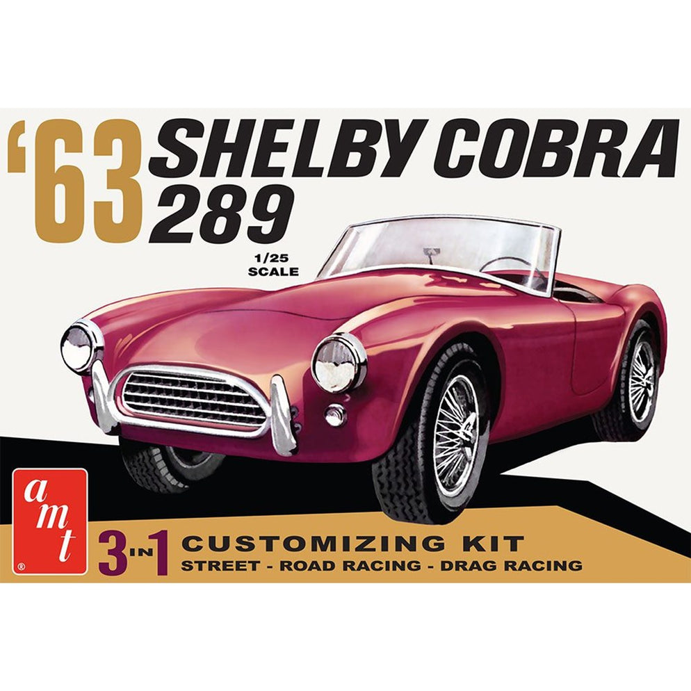 AMT 1319 1:25 1963 Shelby Cobra 289 — Ironhorse Hobbies