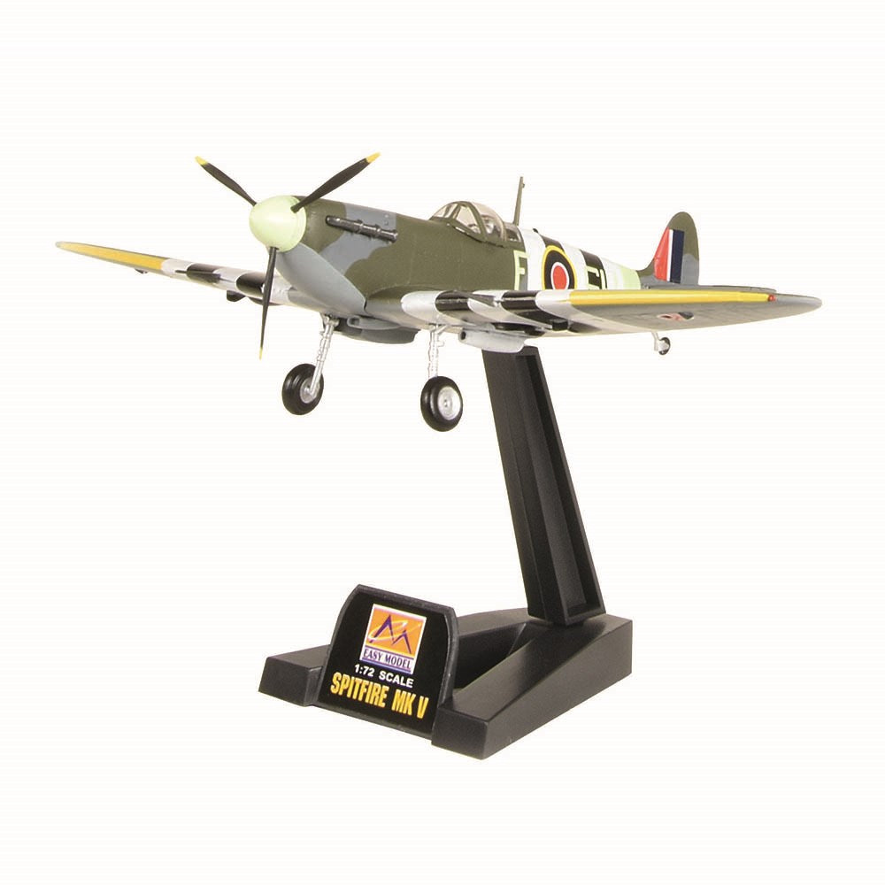 Easy Model 33303 1:72 Spitfire Mk V AB910 R.A.F. D Day Bachmann Exclus ...