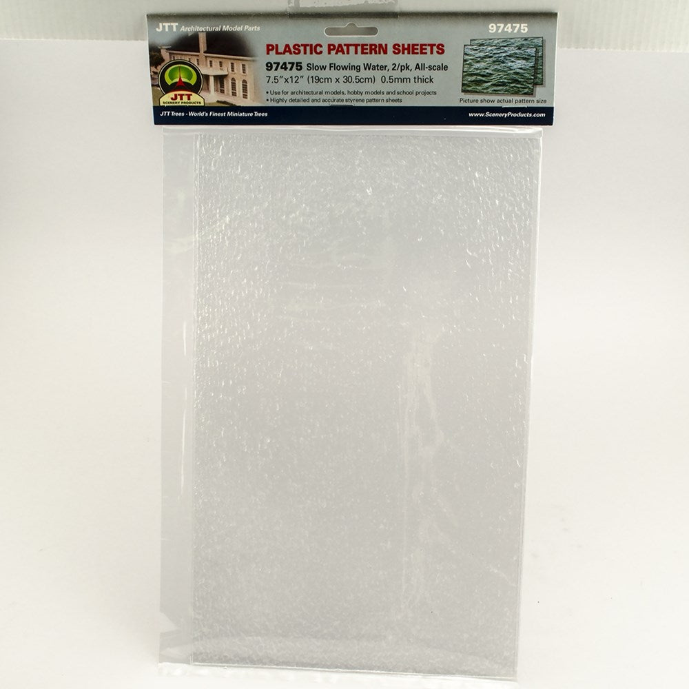 JTT 97475 Slow Flowing Water Plastic Sheets 190mm x 305mm (2pcs ...